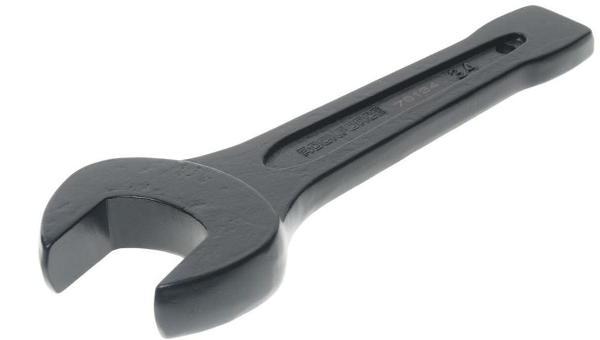 Ключ рожковый 34мм L=200мм ударный односторонний ROCKFORCE