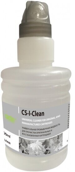 Промывочная жидкость Cactus Жидкость промывочная CS-I-Clean 100мл для, для промывки и очистки печатающих головок и картриджей струйныхпринтеров, универсальная.