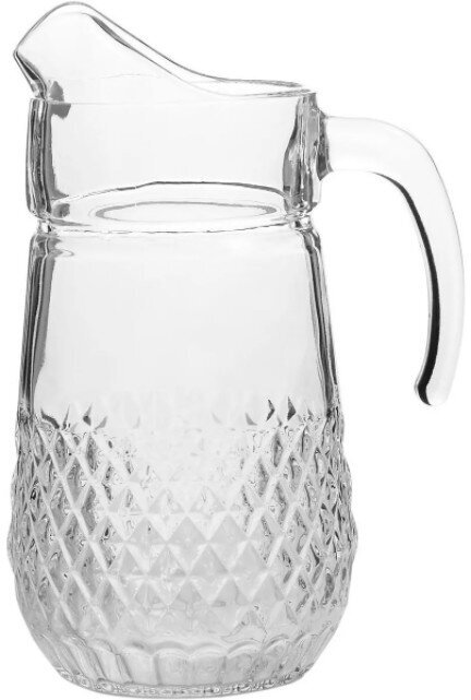 Кувшин для воды Pasabahce / Пашабахче Valse стекло прозрачное 1.34л / графин для напитков / посуда для кухни