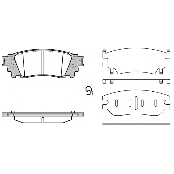 ROADHOUSE 2163600 (0446678010) колодки торм. диск. задн. Lexus (Лексус) nx (09 / 14-) (Комплект 2 штуки)