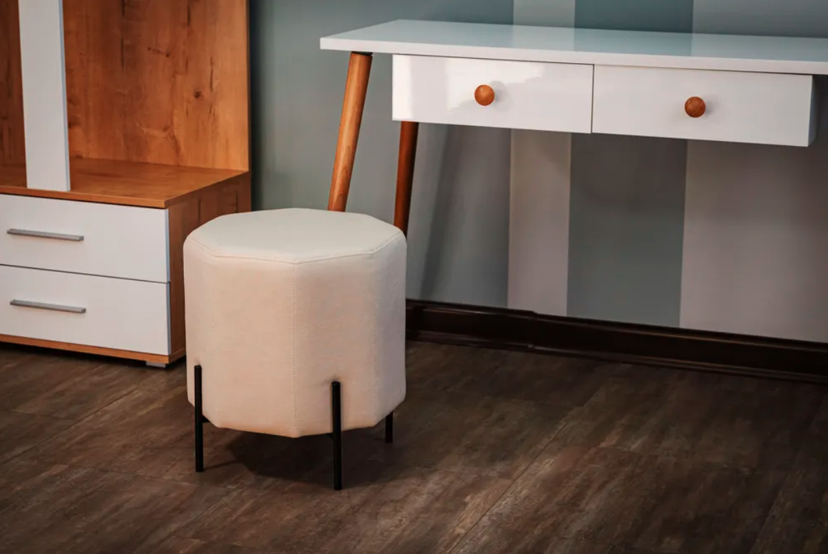 Пуф для гостиной "Прованс" PRIME 40x43x40 см Вивальди бежевый