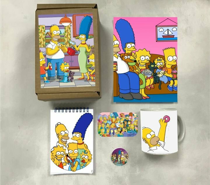 Бокс GOODbrelok принт "Симпсоны, The Simpsons" - 0001