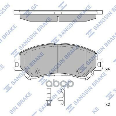 Колодки тормозные Sangsin brake арт. SP4408