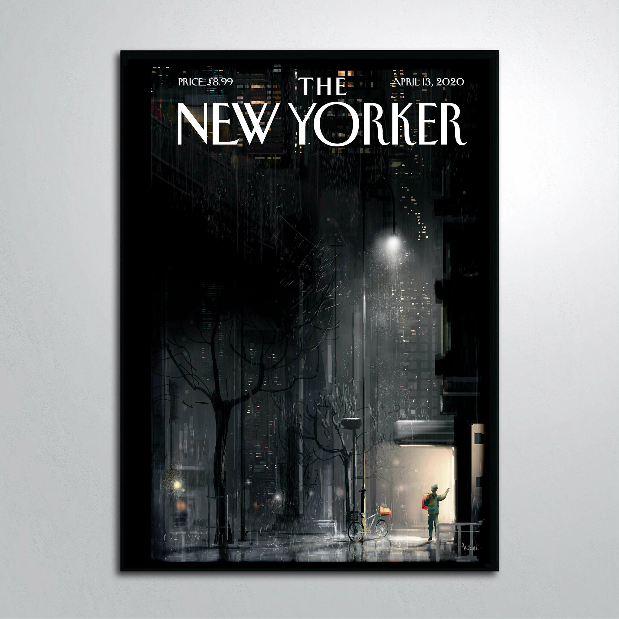 Постер без рамы/Постер для интерьера/Плакат Винтажный Журнал Нью Йоркер The NEW YORKER 13 апрель 2020 г (А2/420х594)