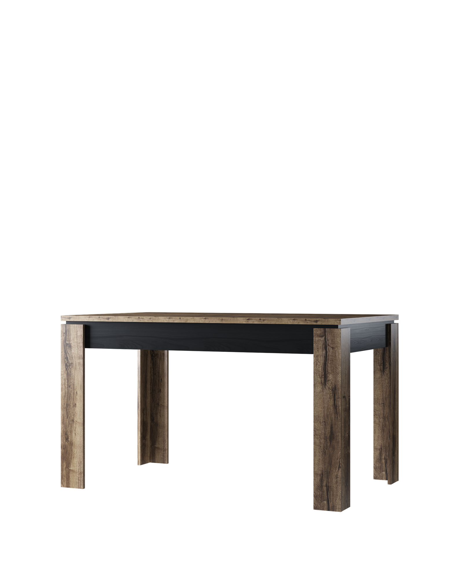 Стол раздвижной Анрэкс JAGGER Дуб монастырский/Черный Размеры: Высота 770мм Глубина 800мм Ширина 1320мм