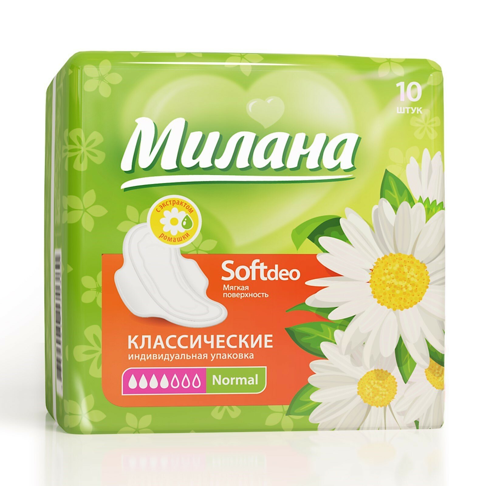 Прокладки Милана «Classic Normal soft Deo», 10 шт.