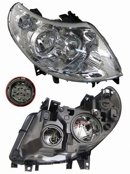TG-552-1124R-LD-EM Фара CITROEN JUMPER, FIAT DUCATO, PEUGEOT BOXER 06-14 RH c электрокорректором 8 контактов