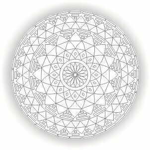 LEEK светильник светодиодный декоративный 48W(3700lm) 6000K 6K Марракеш d380x55мм IP22 СЛЛ LE061208-035