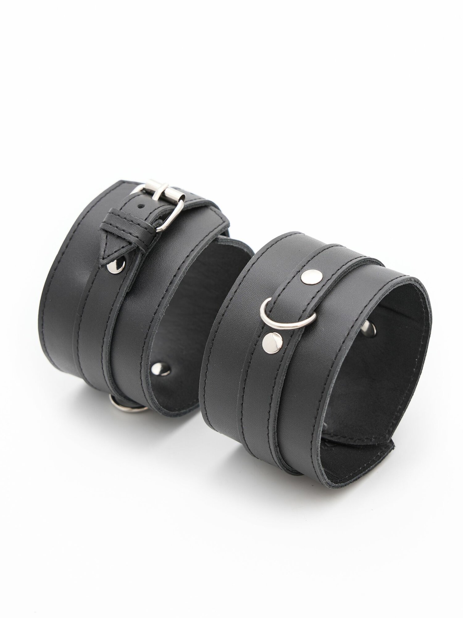 Поножи крепление для ног БДСМ оковы от Fire Horse из натуральной кожи