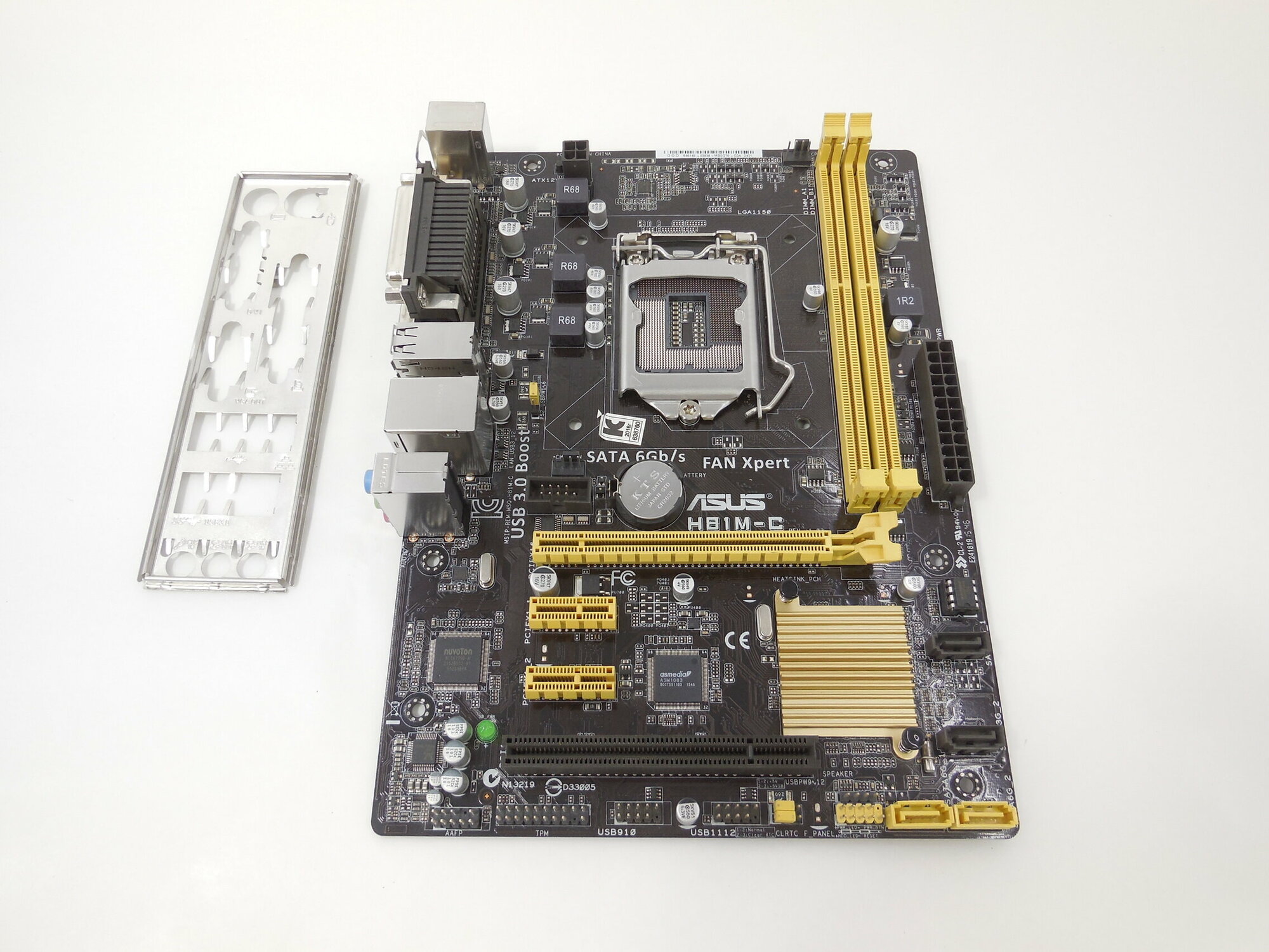 Intel H81, LGA1150, 2xDDR3 DIMM, 1xPCI-E x16, HDA, 7.1, 1000 Мбит/с, microATX, DVI, USB 3.0, Рамка задних портов