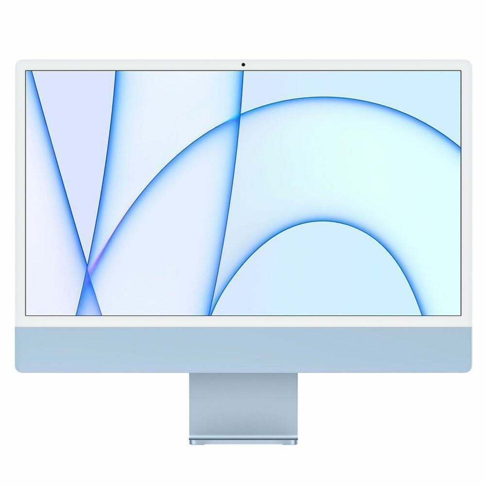 Моноблок Apple iMac 24" 2021 Apple M1, RAM 8 ГБ, SSD 256 ГБ, Apple M1 8-Core, синий