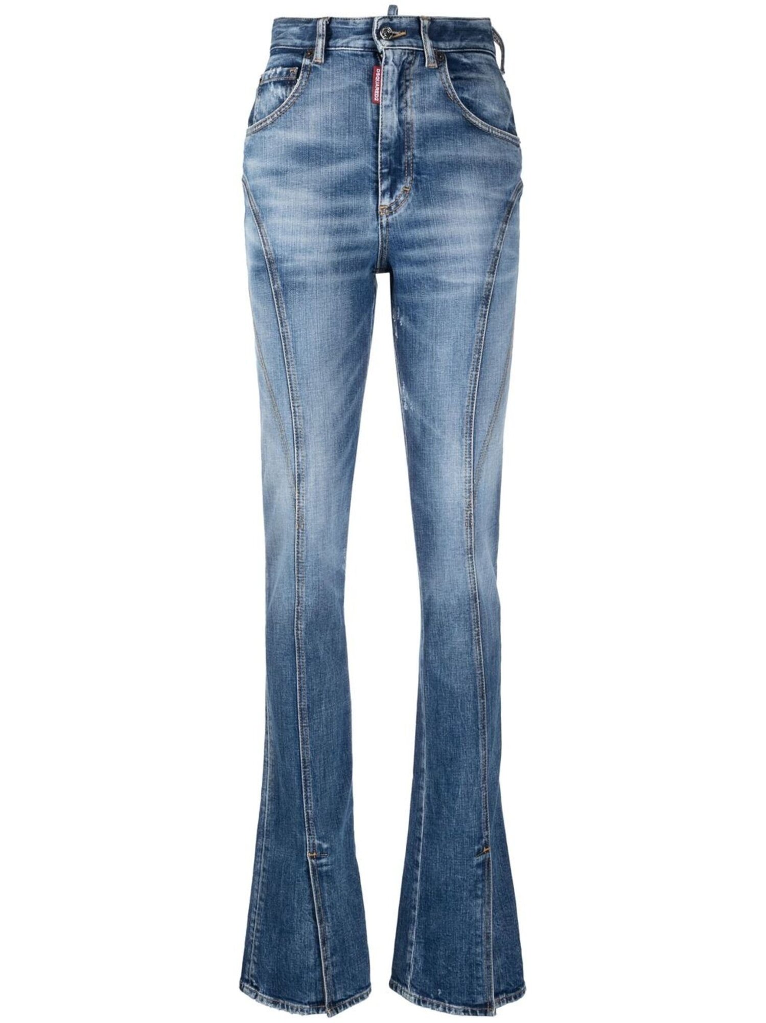 Джинсы High-waisted flared jeans 
