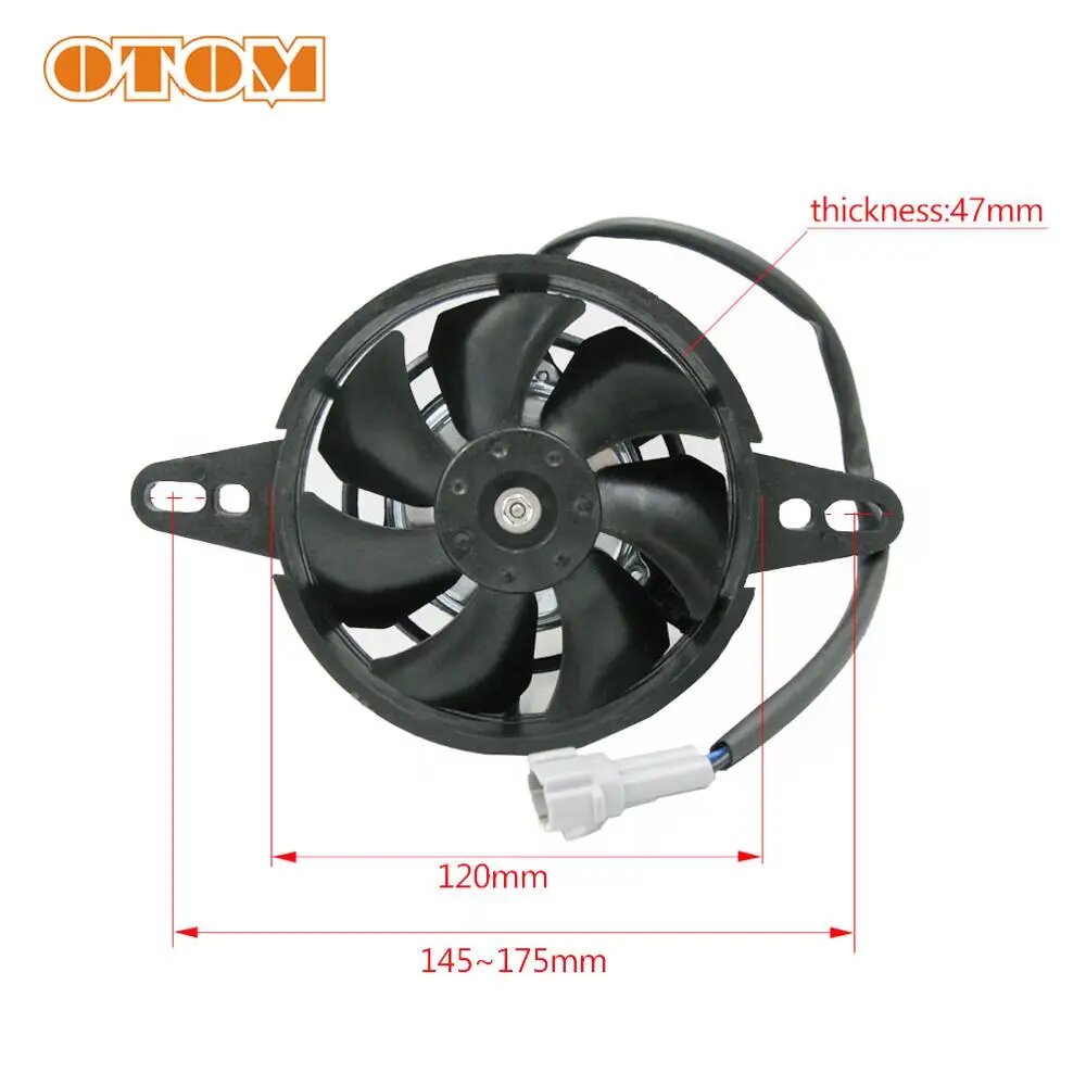 Универсальный кулер для мотоцикла OTOM, кулер для охлаждения мотоцикла, 4 дюйма, 5 дюймов, для любых мотоциклов, мотокроссов, квадроциклов