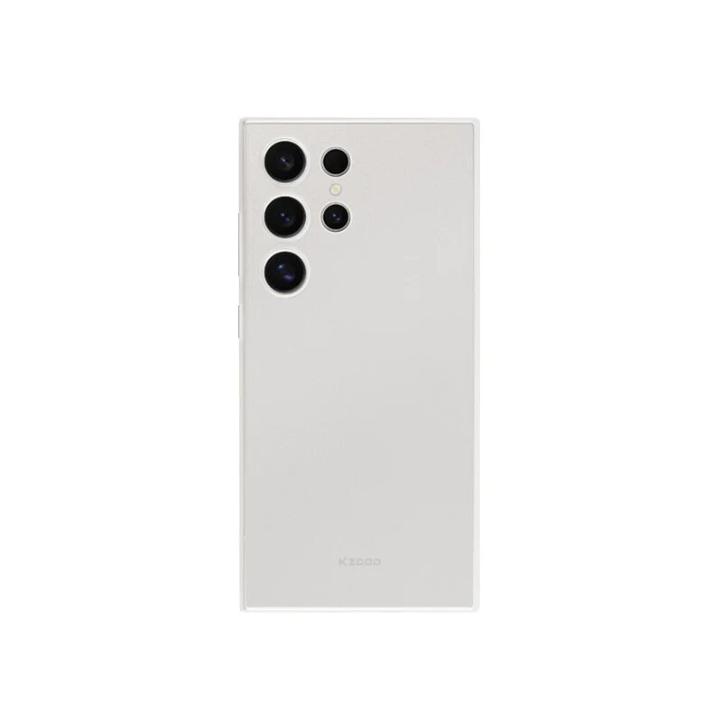 KZDOO Air Skin Matte Ultra Thin Case, Роскошная задняя Белый, For Galaxy S24 Ultra, Frosted clear