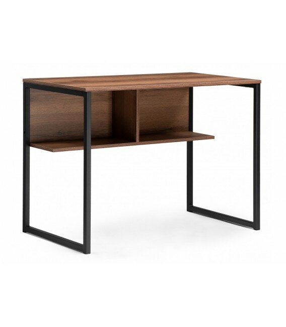 Стол письменный Sept Лофт дуб делано темный / черный матовый 489688