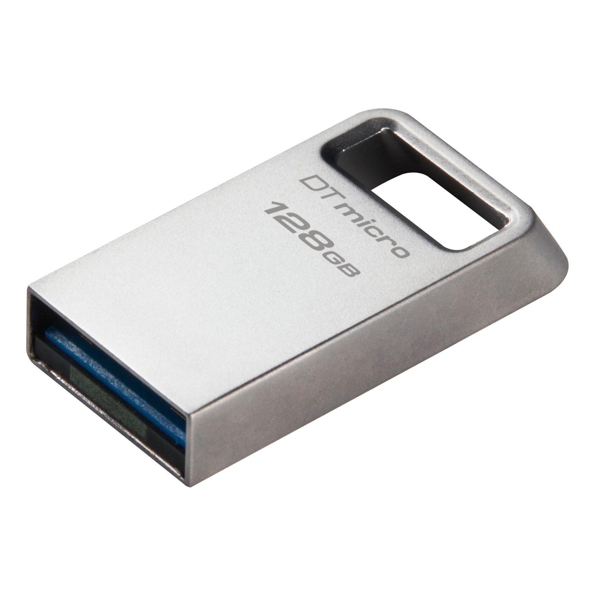 USB Flash-накопитель Kingston DataTraveler Micro 128Gb (DTMC3G2/128GB), серебристый