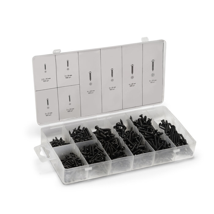 Набор саморезов тундра krep, 750 предметов