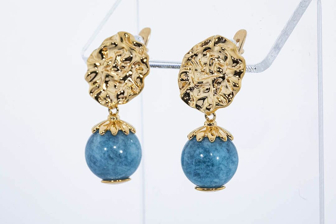 Серьги с подвесками, серебро, 925 проба, кварц