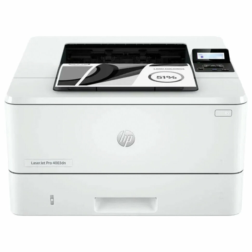 Принтер лазерный HP LaserJet Pro 4003dn, А4, 40 стр./мин, 80000 стр./мес, Дуплекс, сетевая карта, 2Z609A, 354953
