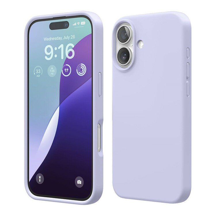 Elago силиконовый чехол для iPhone 16, Soft silicone (Liquid) Purple