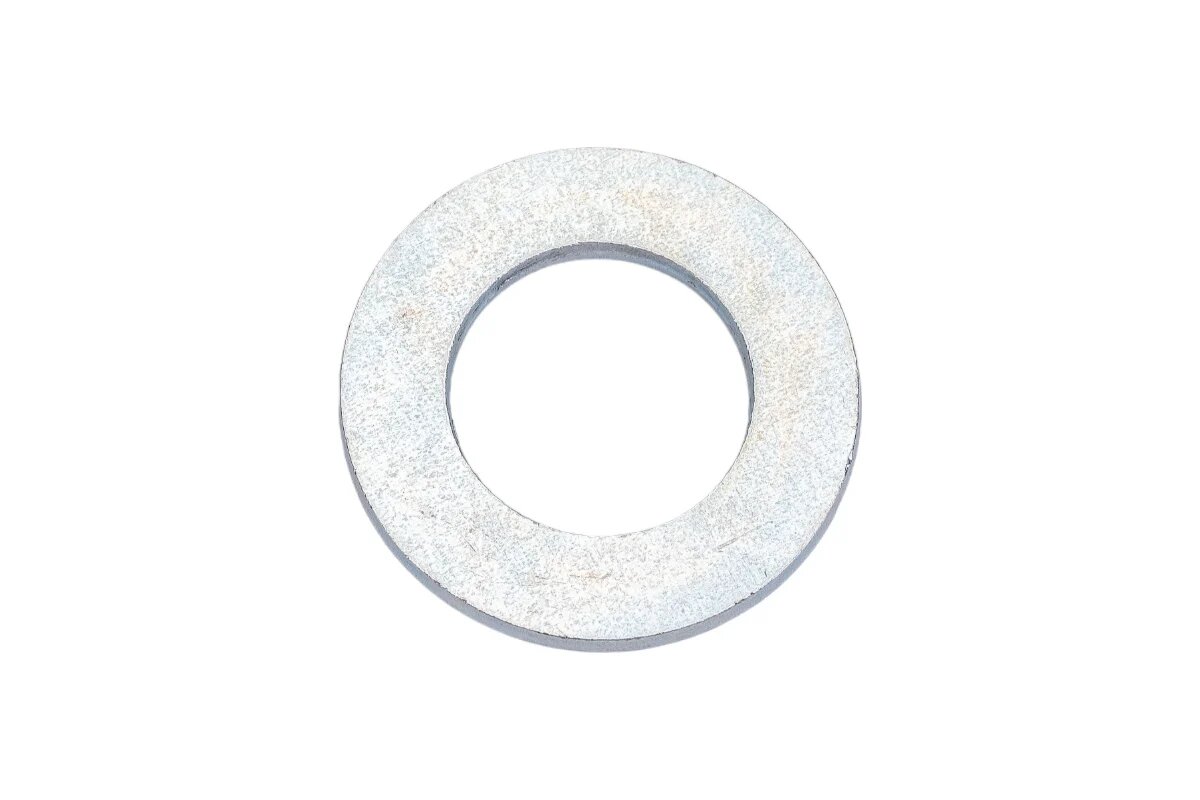 БК Шайба плоская DIN 125 M20, цинк, 80 шт, упаковано в пакет, крепежная деталь монтажа