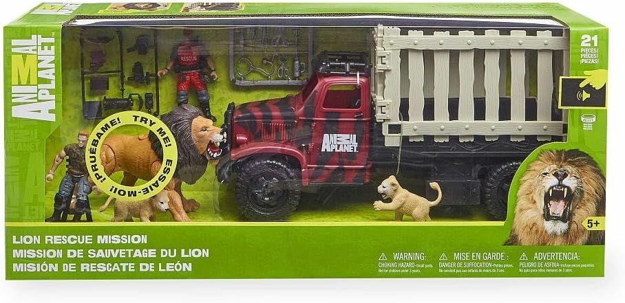 Игровой набор Animal Planet Lion Rescue Mission -enj