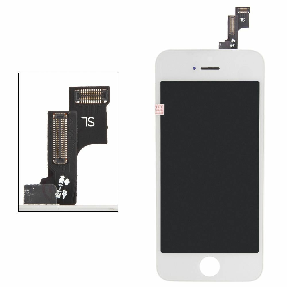 LCD дисплей для Apple iPhone 5S/SE с тачскрином,(яркая подсветка)1-я категория, класс AAA (белый)
