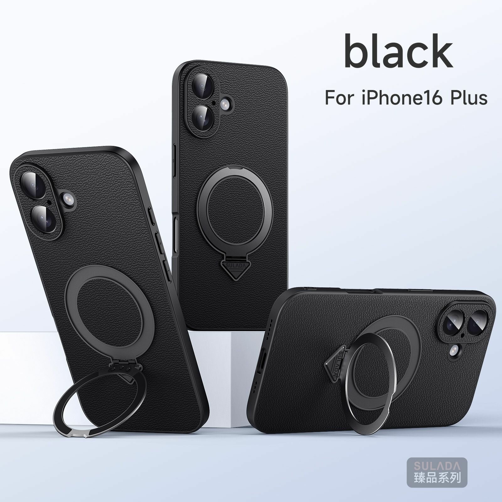 SULADA натуральной кожи Чехол для Apple iPhone 16 Plus (Эпл Айфон 16 Плюс) MagSafe беспроводной зарядки , противоударный , Магнит кронштейн, роскошная текстура