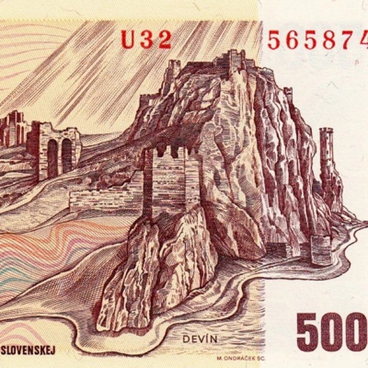 500 крон 1973 Чехословацкая ССР, сувенирная копия, банкноты и купюры редкие коллекционные
