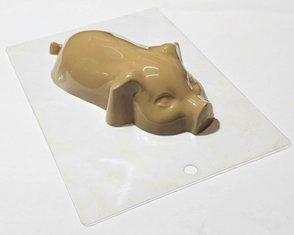 Форма для холодца и салата AnyMolds Поросёнок, пластик, бесцветная, 23 см