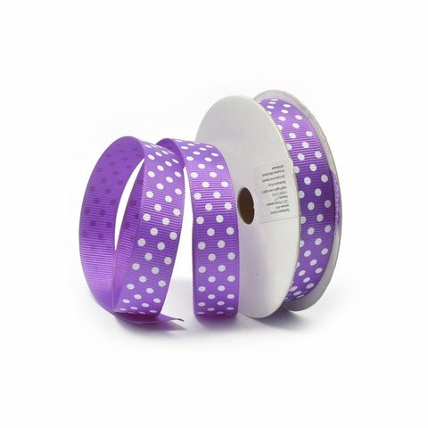 Лента декоративная IDEAL репсовая, с рисунком, ширина 15 мм, длина 9,14 м