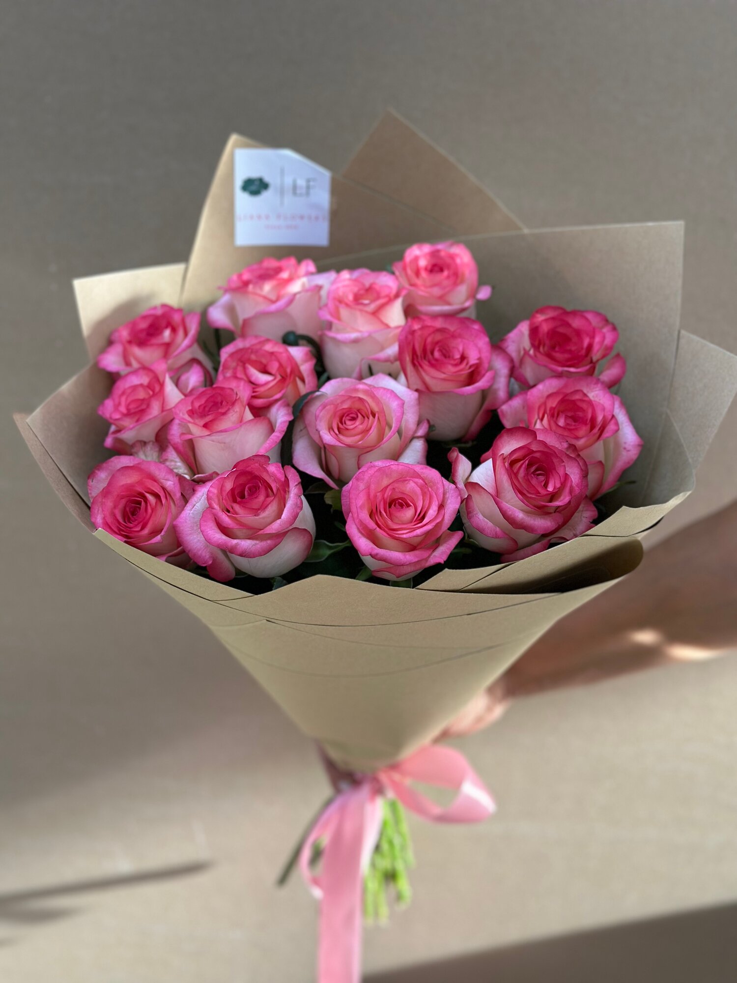 Букет Liana Flowers «Джумилия», розы, монобукет, высота 50см