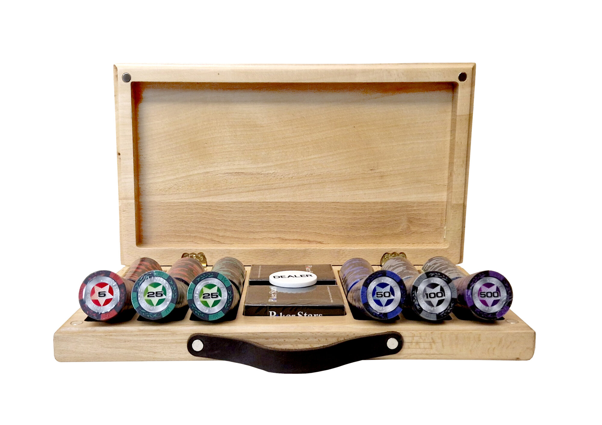 Partida Набор для покера Black Stars на 300 фишек в кейсе из бука, Partida