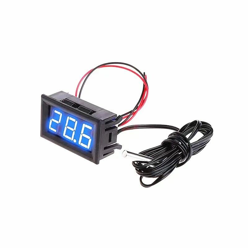 Термометр электронный постоянного тока, синий, автомобильный, синий