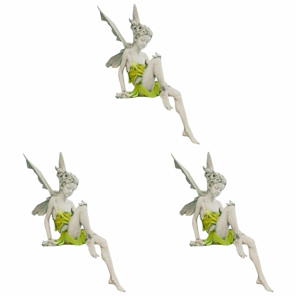 Скульптурные украшения феи для сада из смолы, 3 шт. – волшебный декор для газонов, фонтанов и водоемов