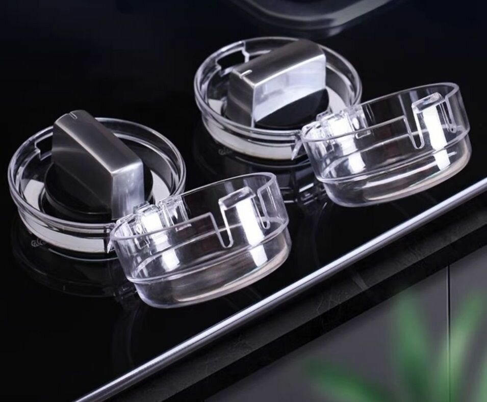 Защитные накладки на переключатели газовых плит, блокиратор, детский защитный замок на плиту, 2 шт