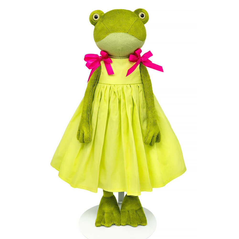 Мягкая игрушка BUDI BASA "Лягушка Джейн", в летнем костюме, 24 см