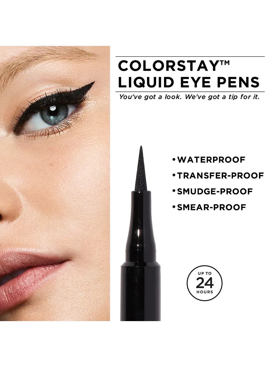 Водостойкая подводка-фломастер для глаз 02 Blackest Black