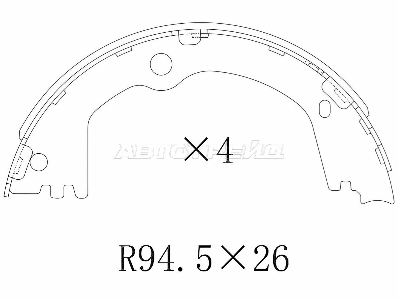 Колодки ручного тормоза для Хендай Гранд Санта фе, Санта фе, КИА Соренто арт ST583052WA00 SAT