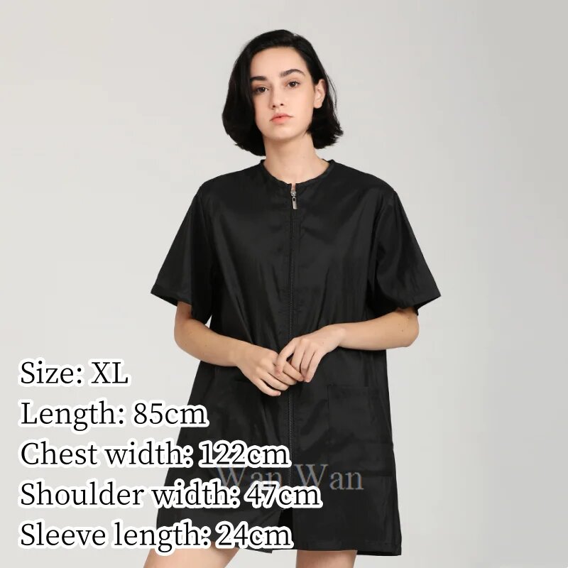 Антистатический фартук для парикмахерской DX--Black--XL