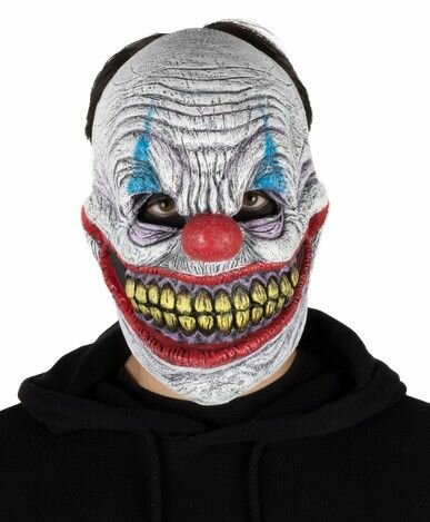 Маска Клоун Ghoulish Productions "Золотые зубы", с золотыми зубами, на резинке
