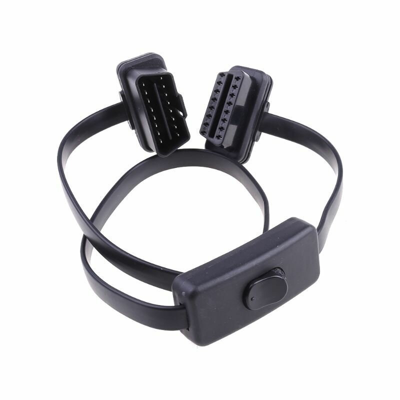 Автомобильный сканер с переключателем OBD2 удлинительный кабель noodle cable