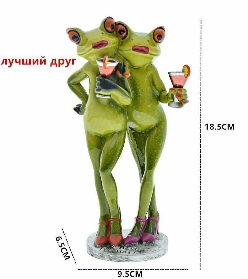 Фигурка декоративная лягушка/ статуэтка в подарок / декор для дома YX-29013