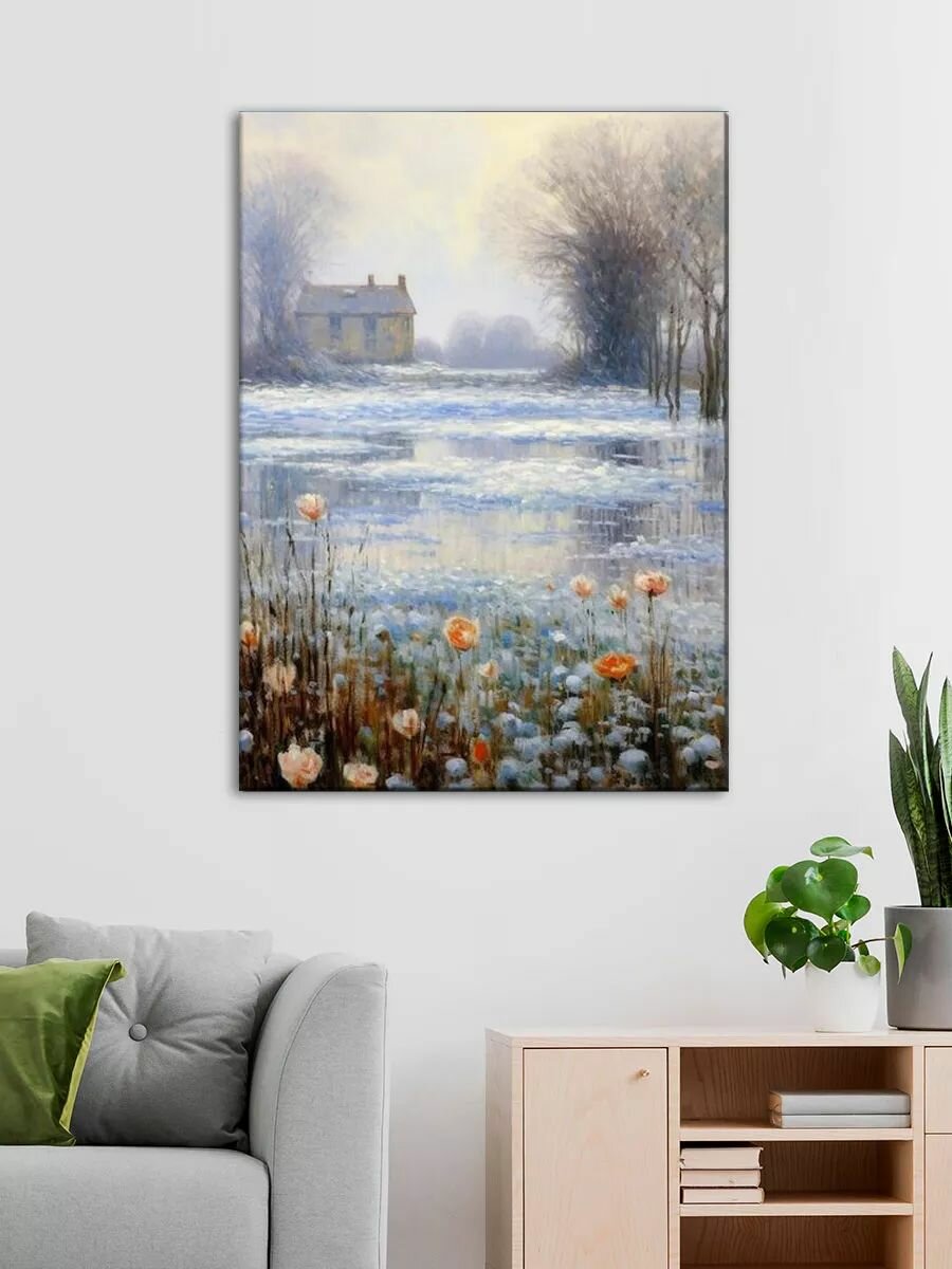 Картина на стену "Пейзажи природы маслом", 50x70 см