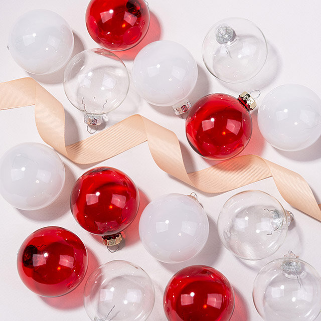 Елочные шары Bubble: Рождественское Утро 6 см, 15 шт, стекло, Winter Deco, 1001282