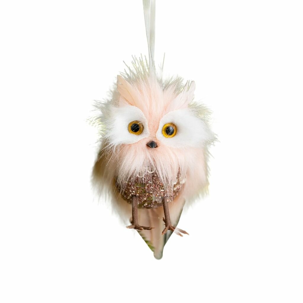 Рождественские украшения из фетра: лось и сова для уличных праздников, - 1