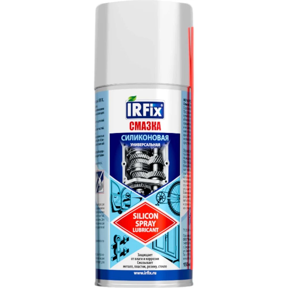 Универсальная силиконовая смазка IRFIX, резиновая, для резины и пластика, с аэрозольным распылителем