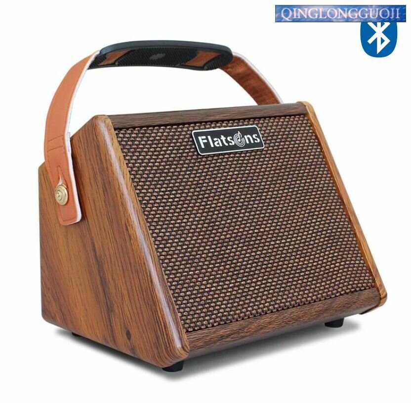 Портативный комбоусилитель гитарный/микрофонный, На аккумуляторе, Bluetooth, 15Вт, Flatsons