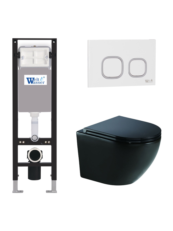 WeltWasser Комплект AMBERG 350 + MERZBACH 041 XL MT-BL + AMBERG RD-WT WeltWasser