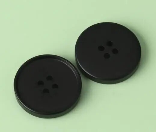 Пуговицы из смолы Vovoka, 10 шт, 15-30 мм Черный, 30mm 10pieces, Black